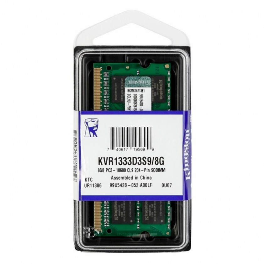 Memoria RAM Kingston para Laptop DDR3 8GB 1333MHz CL9 SO-DIMM | Nerdo, Compra nerdo de las ...
