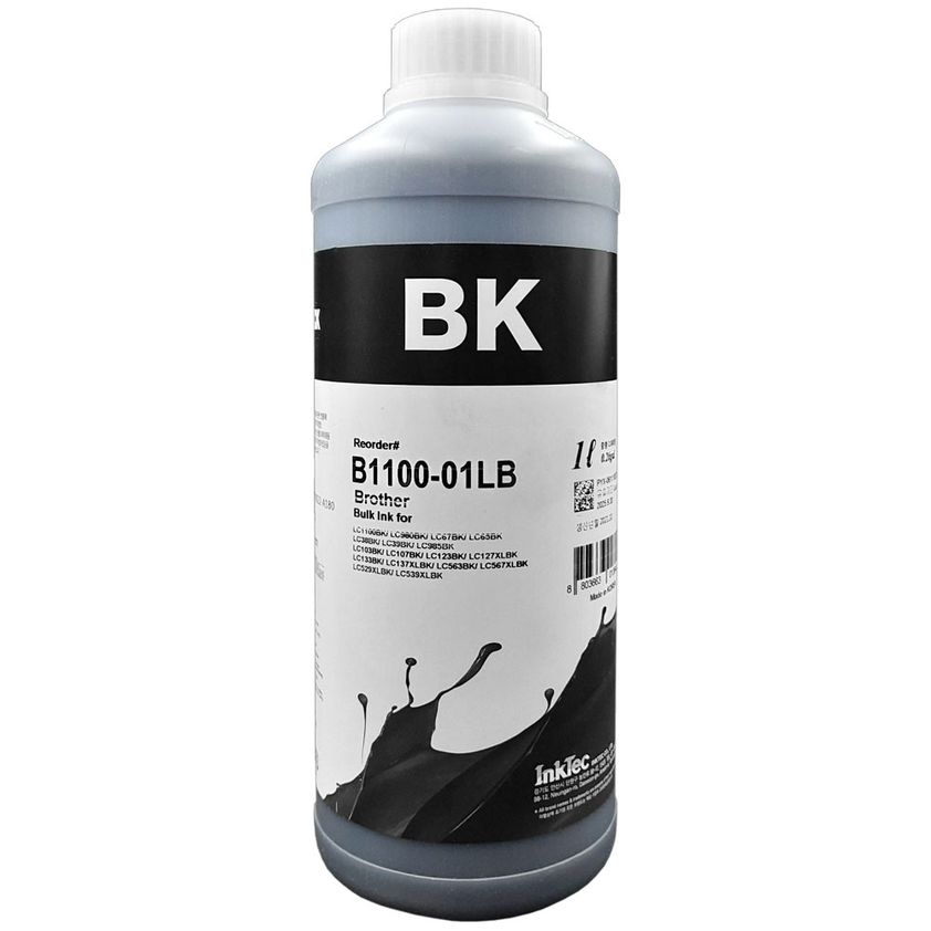TINTA INKTEC B1100 BROTHER BASE AGUA NEGRA 1L