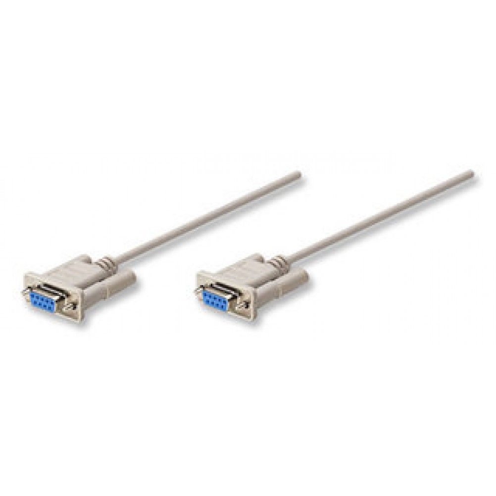 Cable Serial Manhattan DB9 para Modem Hembra/Hembra DB9/DB9 1,8 m Gris ...