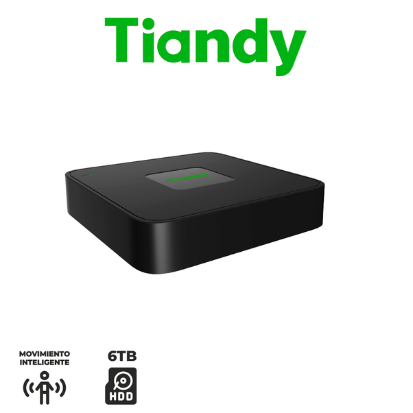 TIANDY TC-R3104 - NVR 4CH H.265 1HDD 4ch PSE - PoE - ONVIF - Conexión americana | Tecno IP