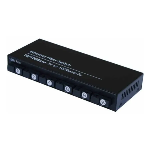 Convertidor Switch De Fibra Óptica Monomodo 6 Puertos 100mb | Tecno IP
