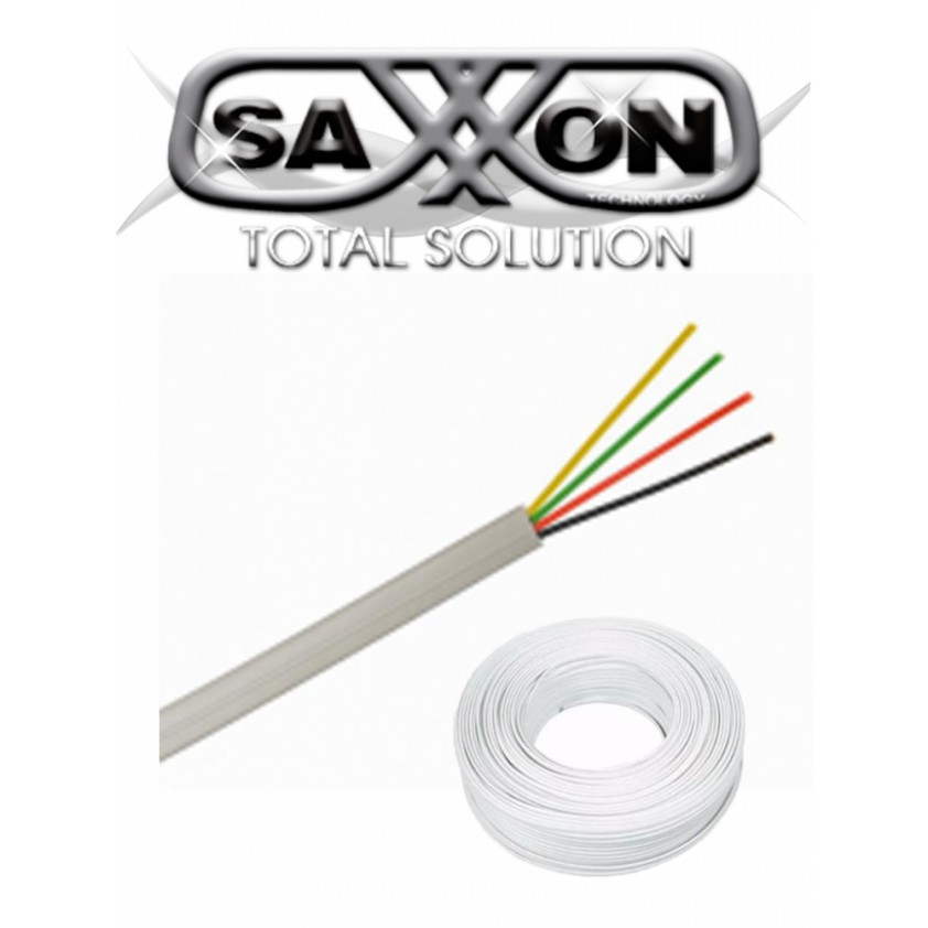 SAXXON OWAC4100J - Cable de alarma / 4 Conductores / CCA / Calibre 22 AWG / 100 Metros ...