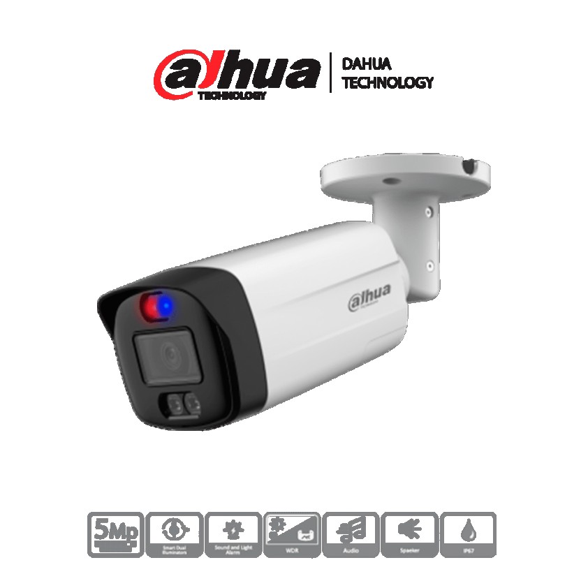 Dahua HAC-ME1509TH-A-PV - Camara Bullet Full Color de 5 Megapixeles/ Lente de 3.6 mm/ TiOC ...