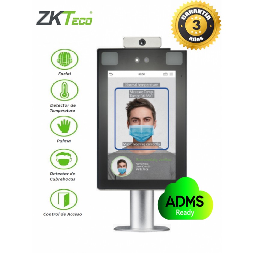 ZKTECO PROFACE X TD CH - Terminal de Control de Acceso y Asistencia de Reconocimiento Facial y ...
