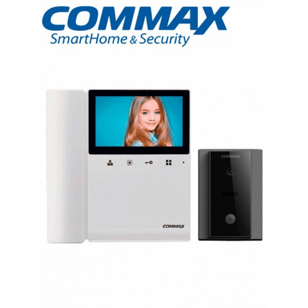 COMMAX CDV43K2DRC4LN - Kit de videoportero Commax a color con monitor de 4.3 pulgadas y ...