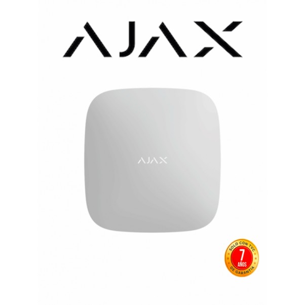 AJAX Hub 4G - Panel de alarma Ethernet y conexión 4G LTE color Blanco APP “AJAX PRO” IOS y ...