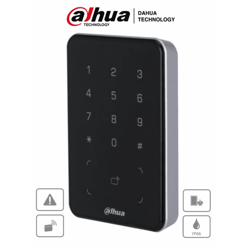 DAHUA DHI-ASR2101A-D - Lectora de Tarjetas ID con Teclado para Panel de Control de Acceso/ Uso ...