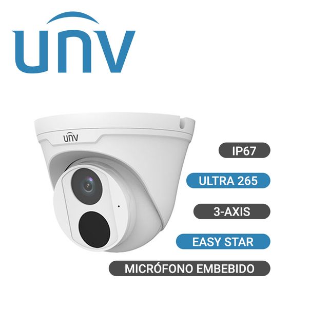 UNIVIEW IPC3615LE-ADF28K-G - Camara Ip Domo Turret Unv Ipc3615Le-Adf28K-G / 5Mp / Lente Fijo De ...